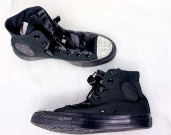 Swarovski Crystal CONVERSE Chuck Taylor All Starts Women's | Etsy