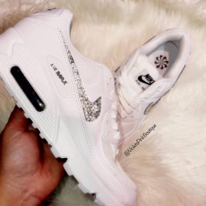 Swarovski Nike Bling Women's Air Max 90 Black/ White Bling Nike Customs ...