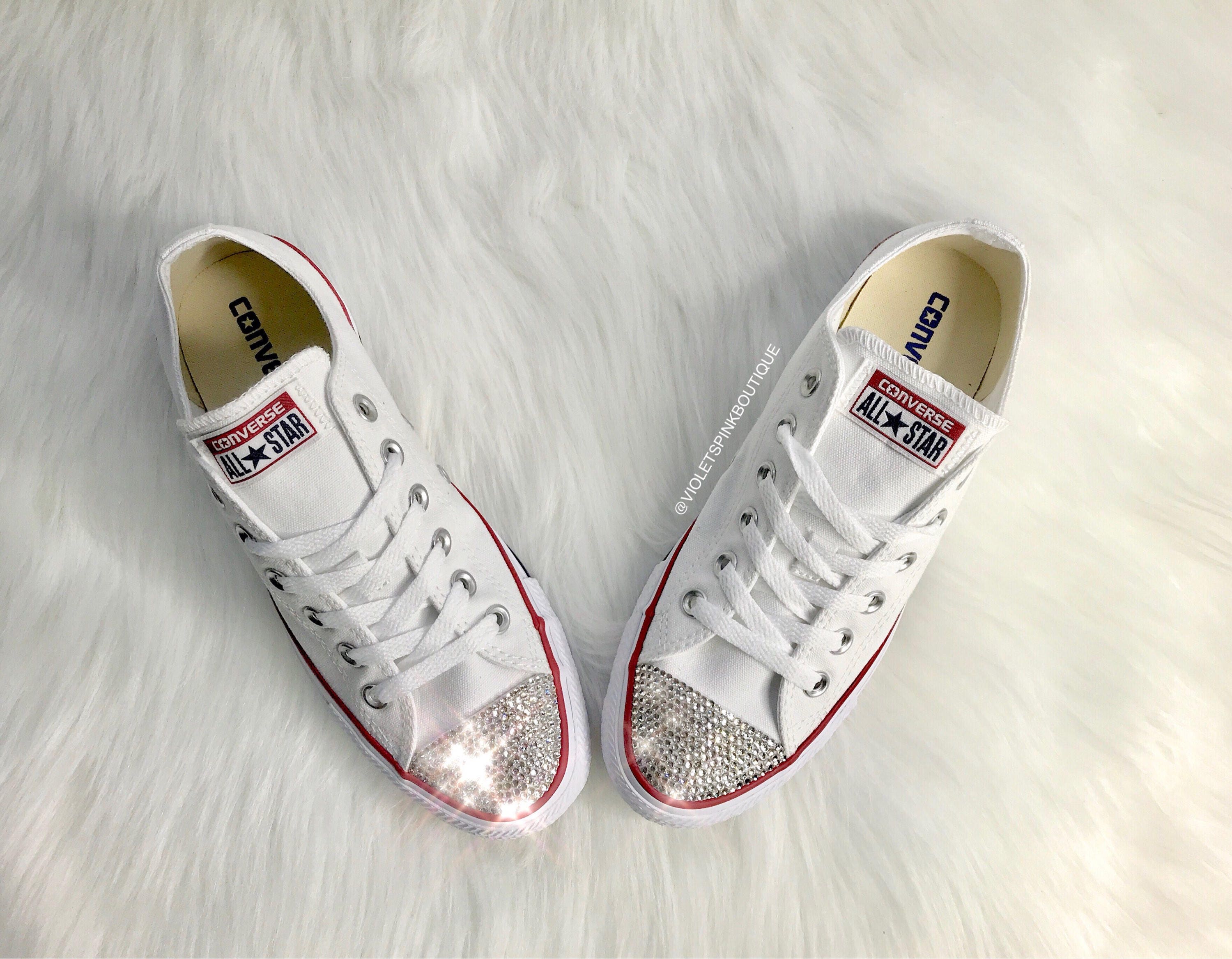 Swarovski Crystal CONVERSE Chuck Taylor All Starts Women's | Etsy