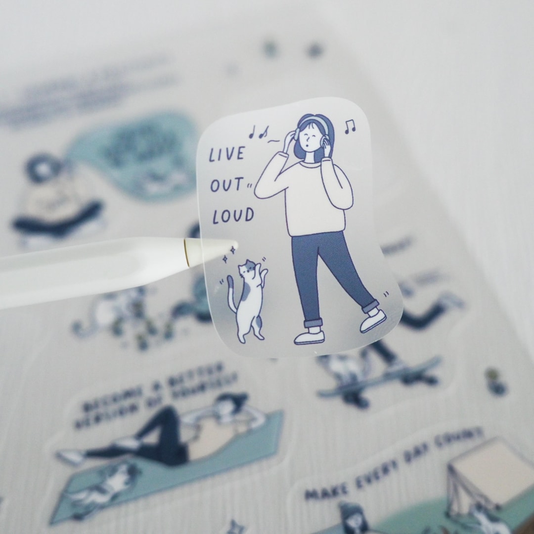 Neko & I Art Print + Sticker Sheet Set | Decal | Waterproof ...