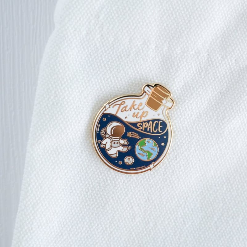 Space Enamel Pin - Etsy