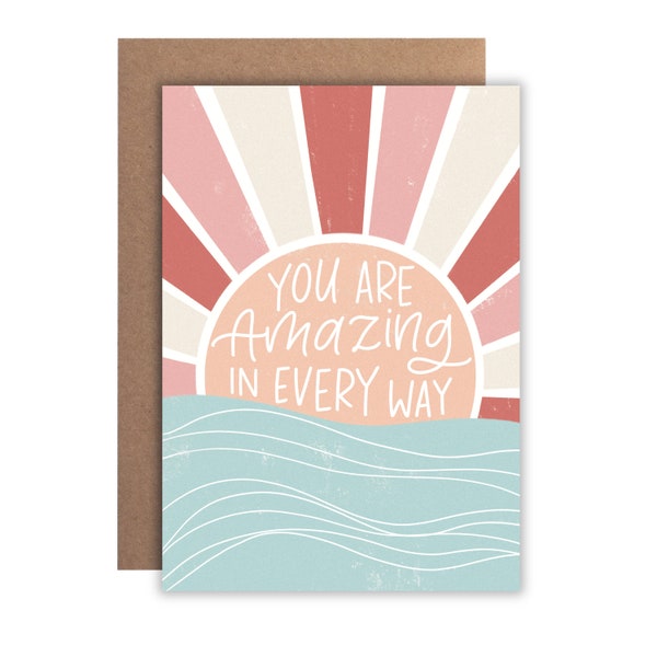 You Are Amazing Card - Etsy