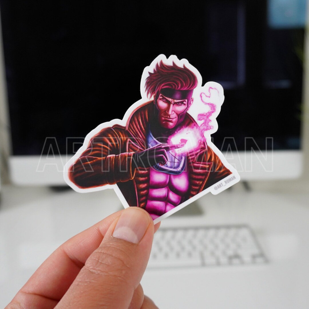 Gambit Vinyl Waterproof Sticker - Etsy