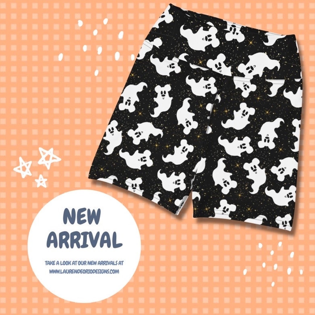 6 Inch Spooky Ghost Women's Bike Shorts Marathon Princess Running ...
