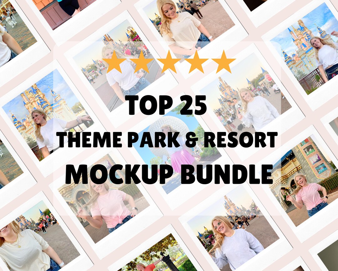 START PACK: 25 Shirt Theme Park Resort Mock Bundle Gildan Bella Canvas ...