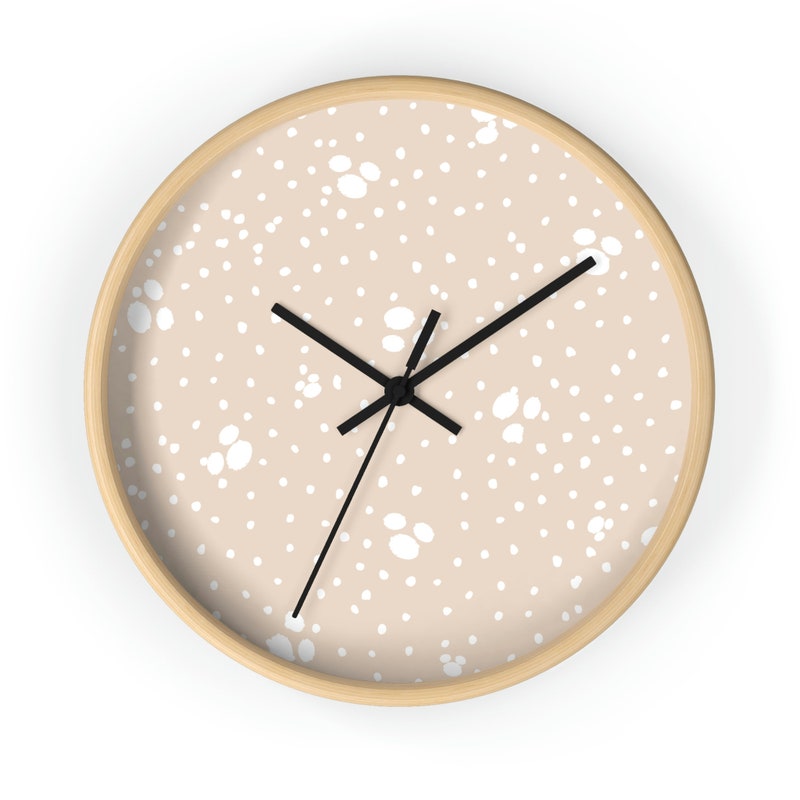 Polka Dot Clock - Etsy