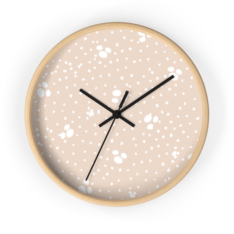 Polka Dot Clock - Etsy