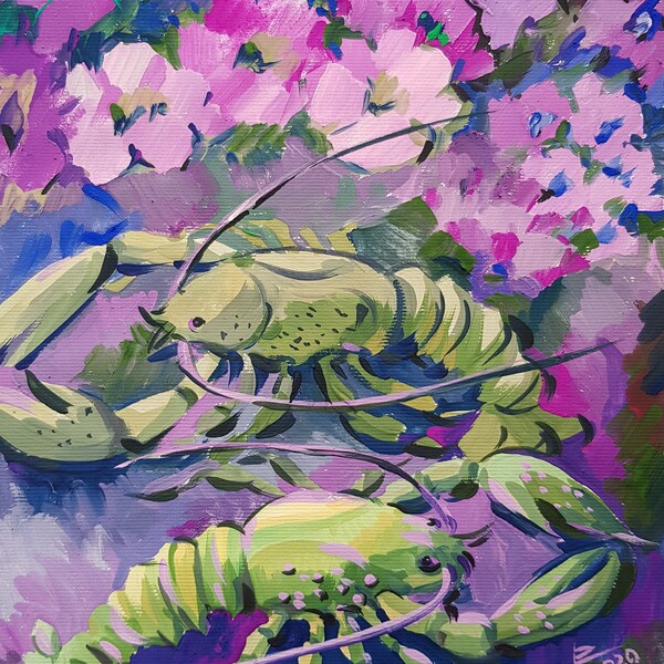 Crayfish Original Art - Etsy