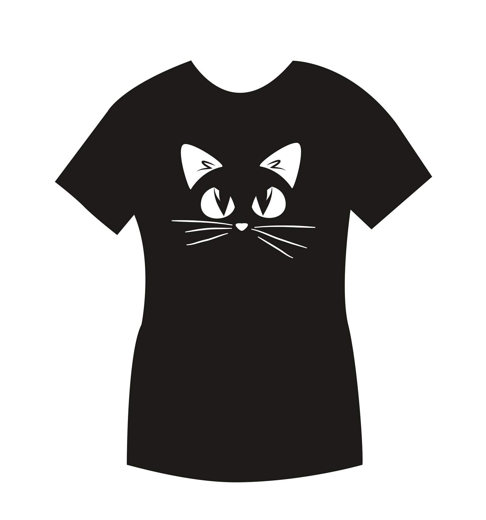 Cat Lady T-shirt Cute Cat Face T-shirt Kitten Tshirt Cute - Etsy