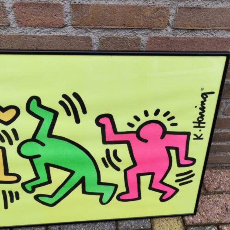 Keith Haring Dancing People - Etsy