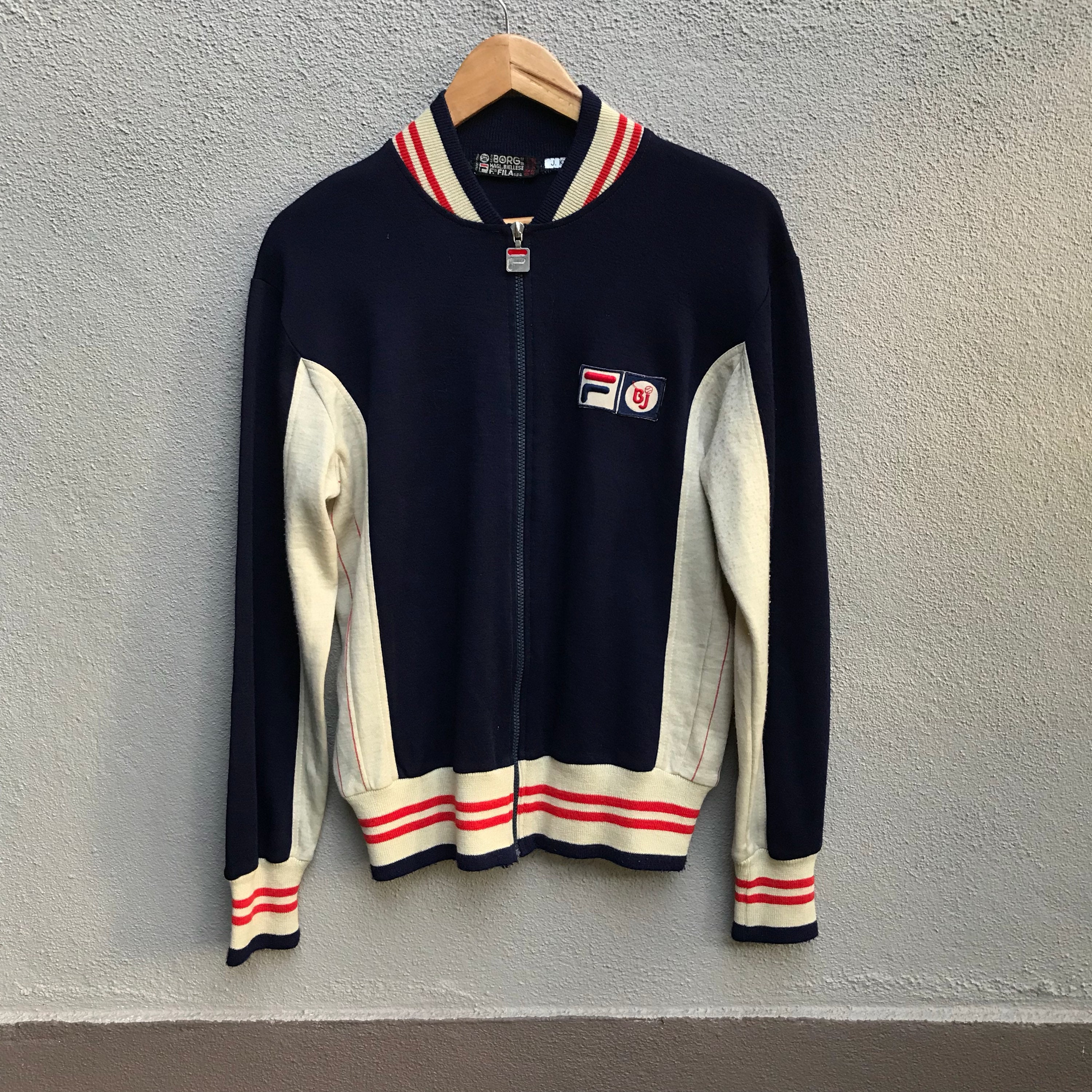Vintage Rare Fila Bjorn Borg Tennis Legend Italy Tracktop Etsy