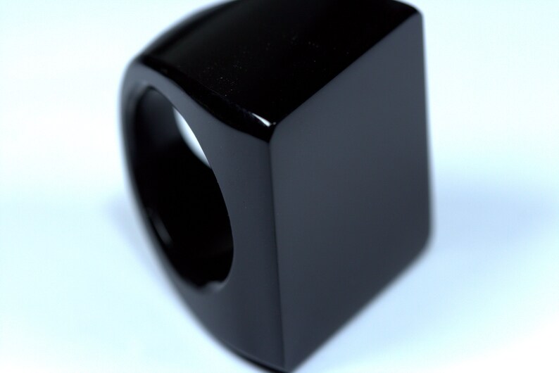 Black Onyx Carved Rings. SELECT SIZE. Beautifully Hand | Etsy