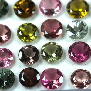 Tourmaline Faceted Rounds. 5 Mm, 5.5 Mm, 4.5 Mm. SELECT SIZE. Beautiful ...