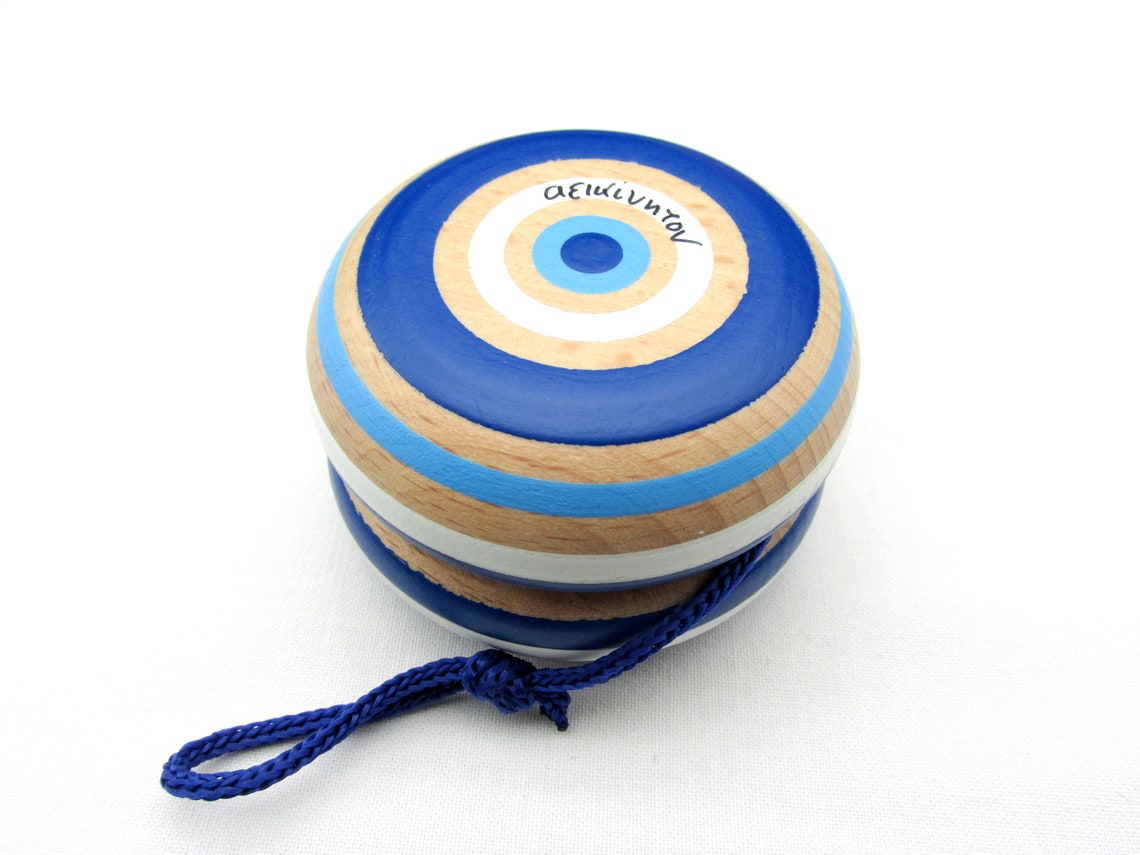 Wooden Handmade in Greece Yo Yo 5cm history of Top Included in Greek ...