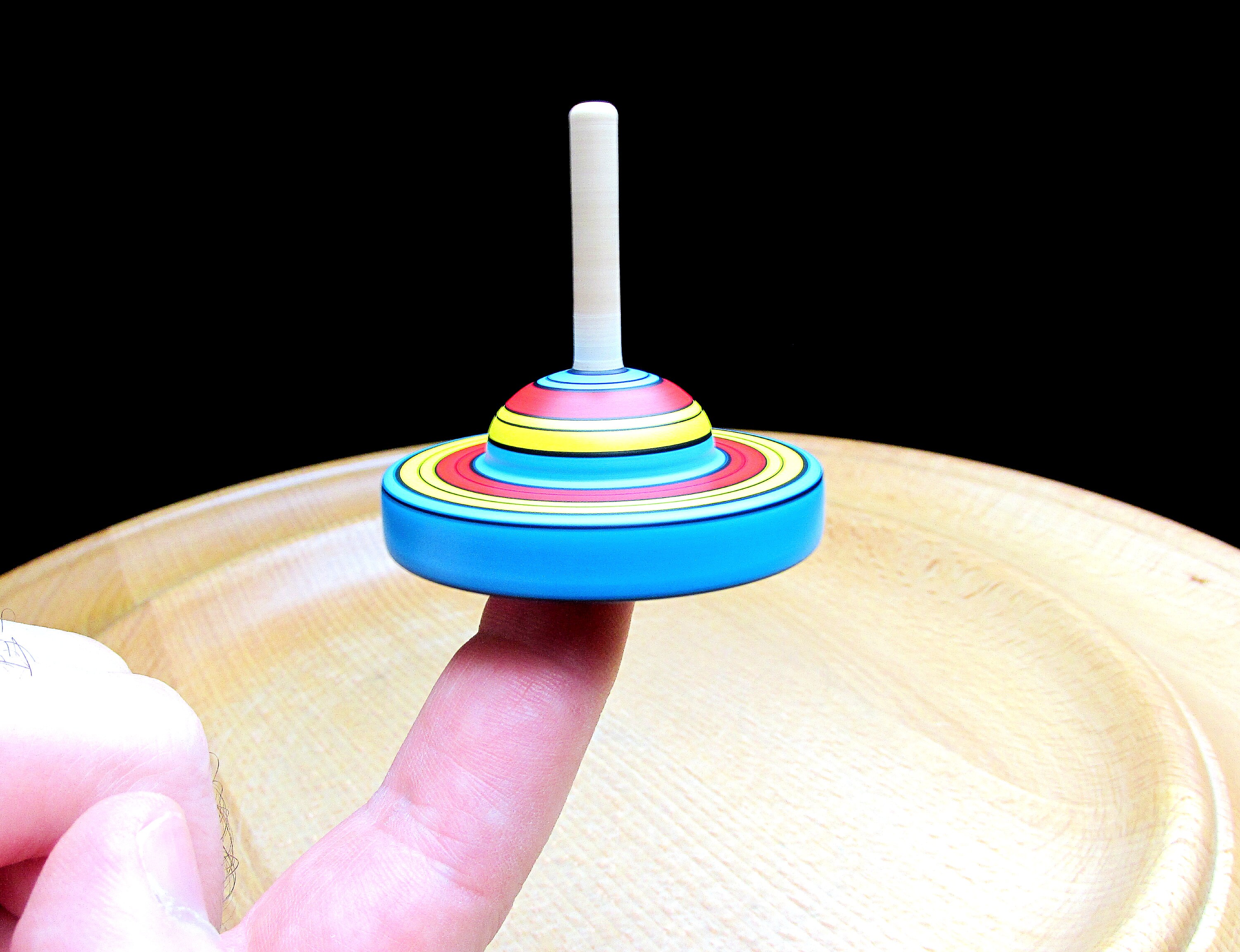 Handmade Turbo wooden finger spinning top History of top | Etsy