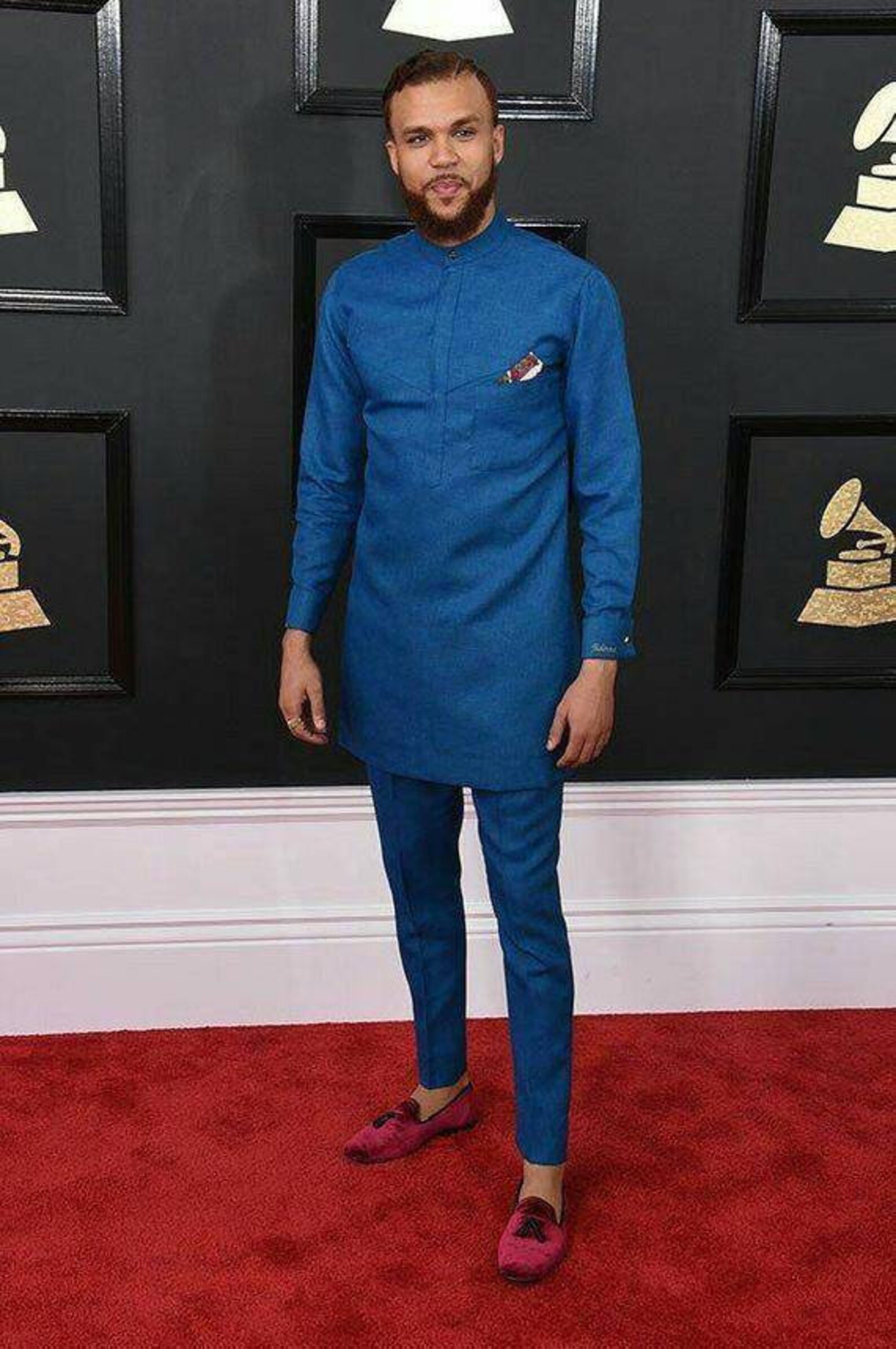 Blue African Suit for Men, African Wedding Suit, African Outfit ...