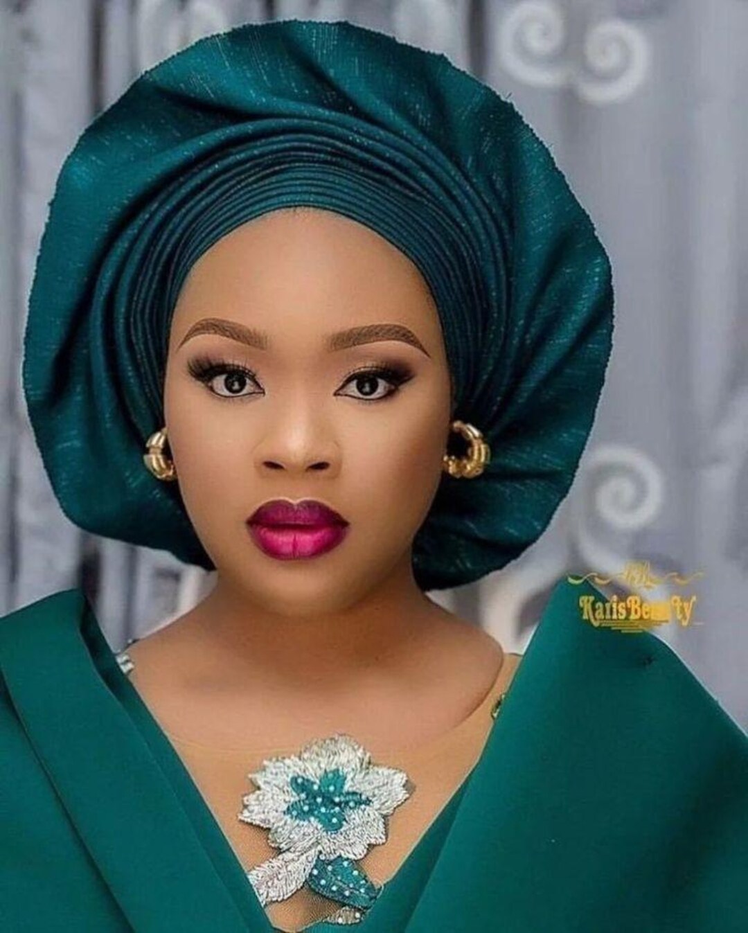 African Autogele for Women, Nigerian Traditional Bridal Aso Oke Hats ...