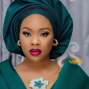 African Autogele for Women, Nigerian Traditional Bridal Aso Oke Hats ...