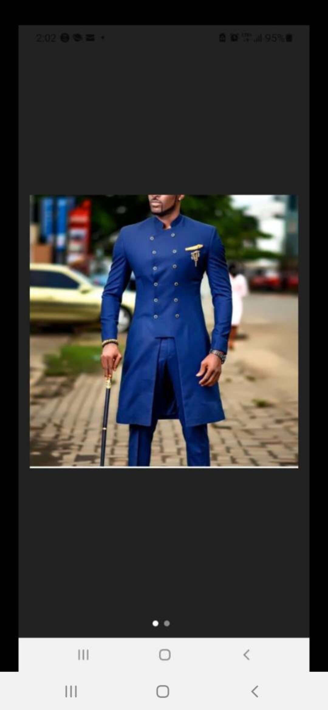 Blue African Suit - Etsy