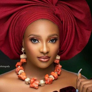 African Autogele for Women, Nigerian Traditional Bridal Aso Oke Hats ...