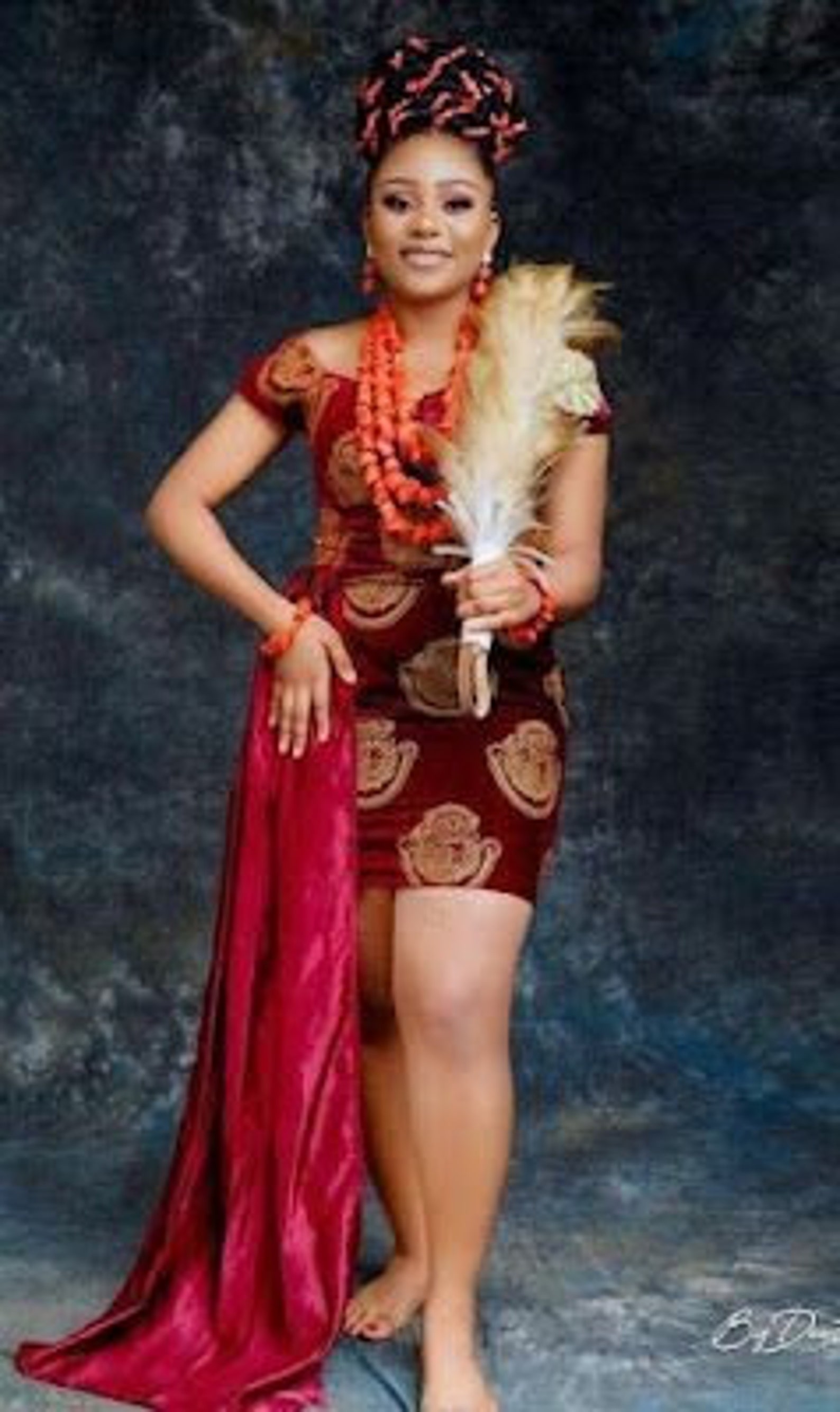 Igbo Bride Traditional Wedding Isi Agu Dress Traditional - Etsy