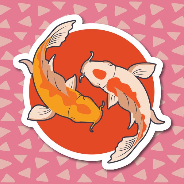 Koi Stickers - Etsy