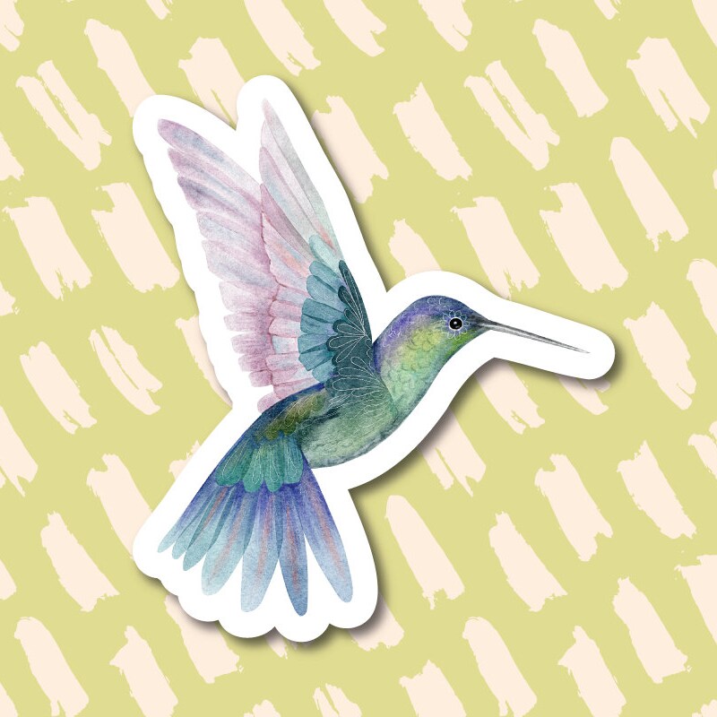 Hummingbird Sticker - Etsy