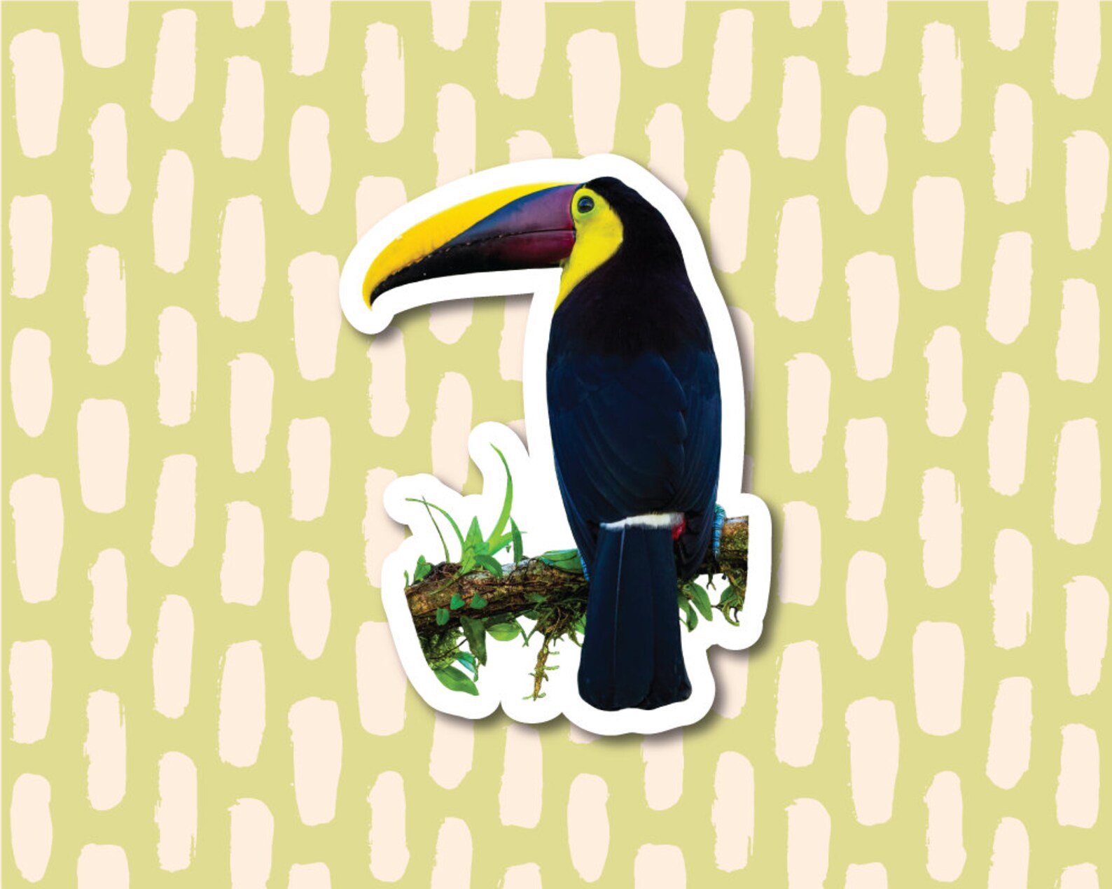 Yellow-throated Toucan Sticker Laptop Sticker Vinyl - Etsy