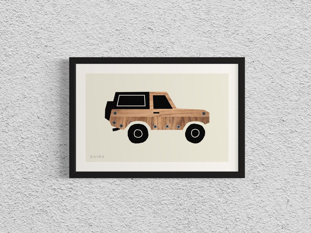 Neutral SUV Art Print | Printable Off-roader Art, Transportation Wall ...