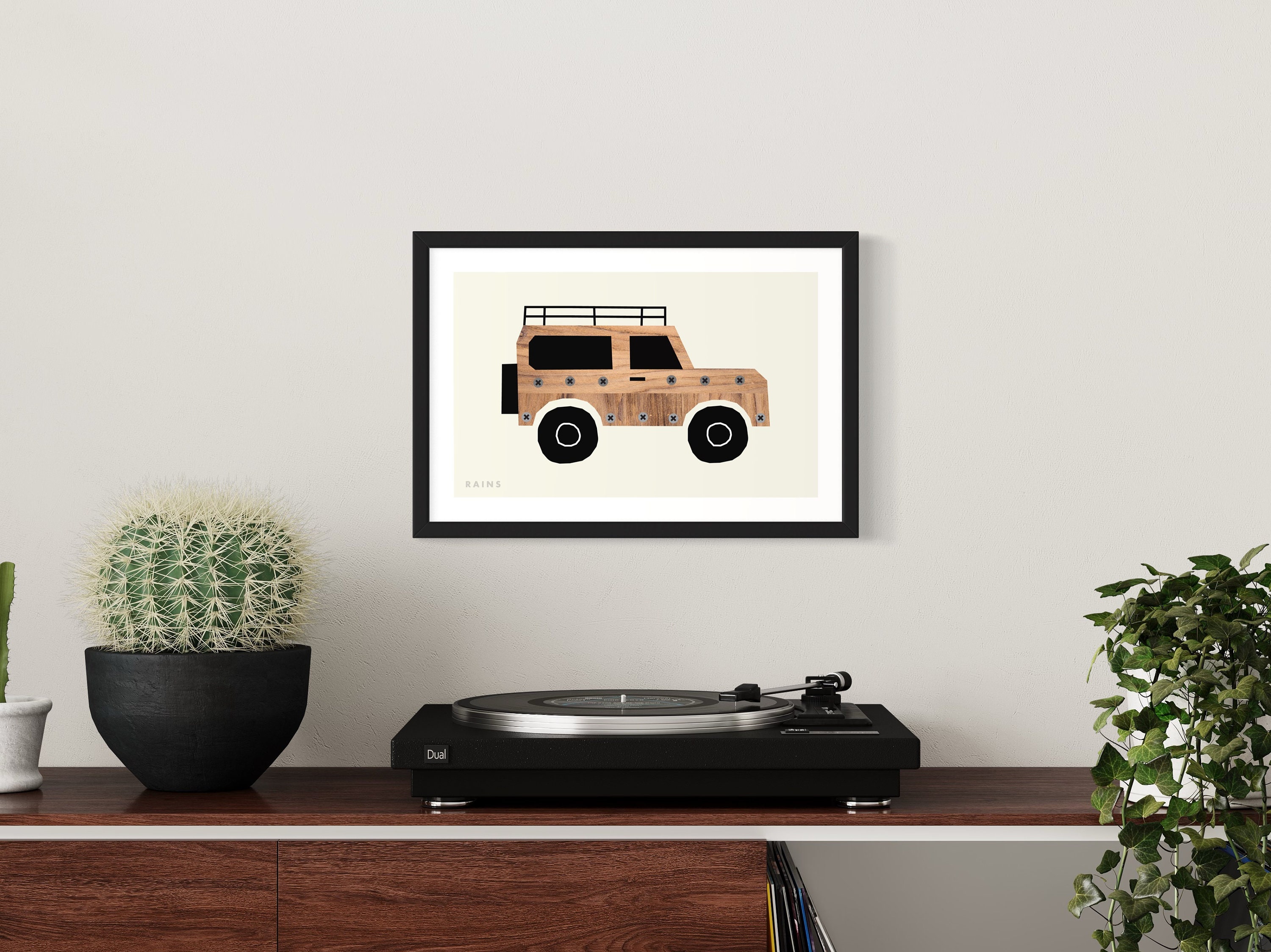 Neutral SUV Art Print | Printable Off-roader Art, Transportation Wall ...