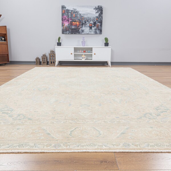 Green Muted Persian Rug - Etsy