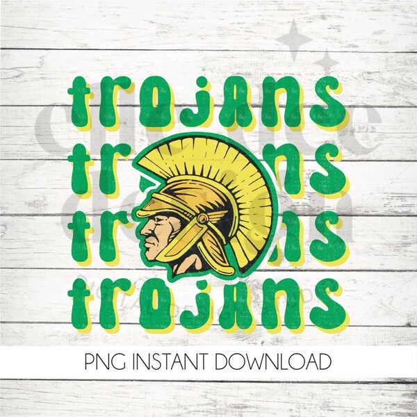 Trojans in Green and Gold - Etsy