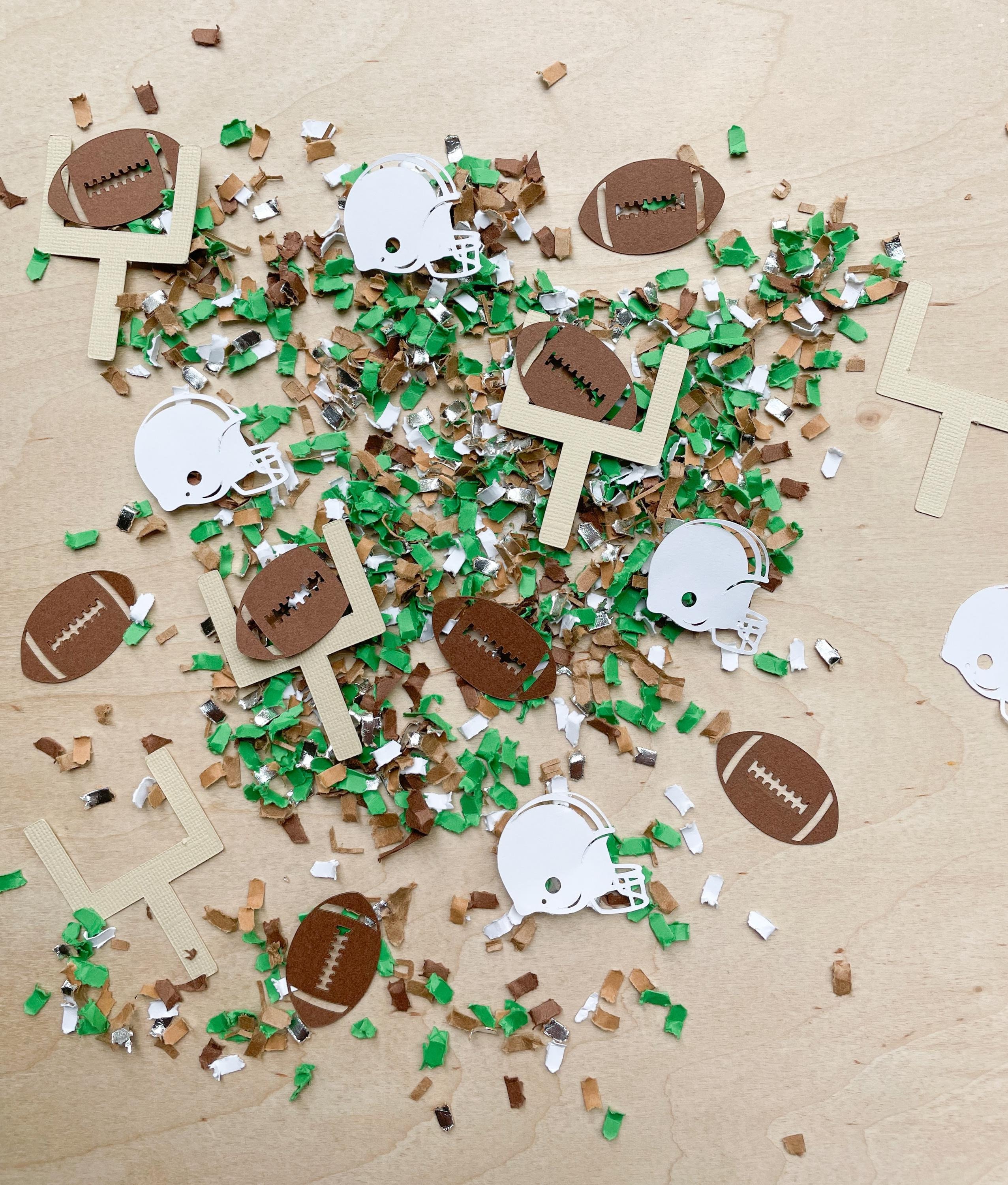 Football Confetti: Tailgate Supplies First Year Down Table Decor ...