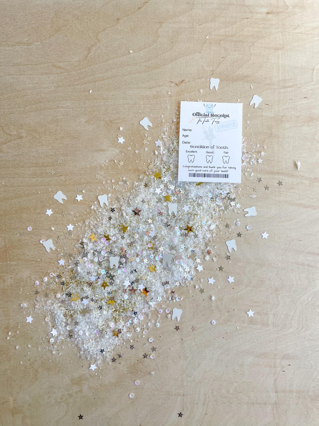 Tooth Fairy Confetti Tooth Fairy Receipt Tooth Fairy Magic First Lost ...