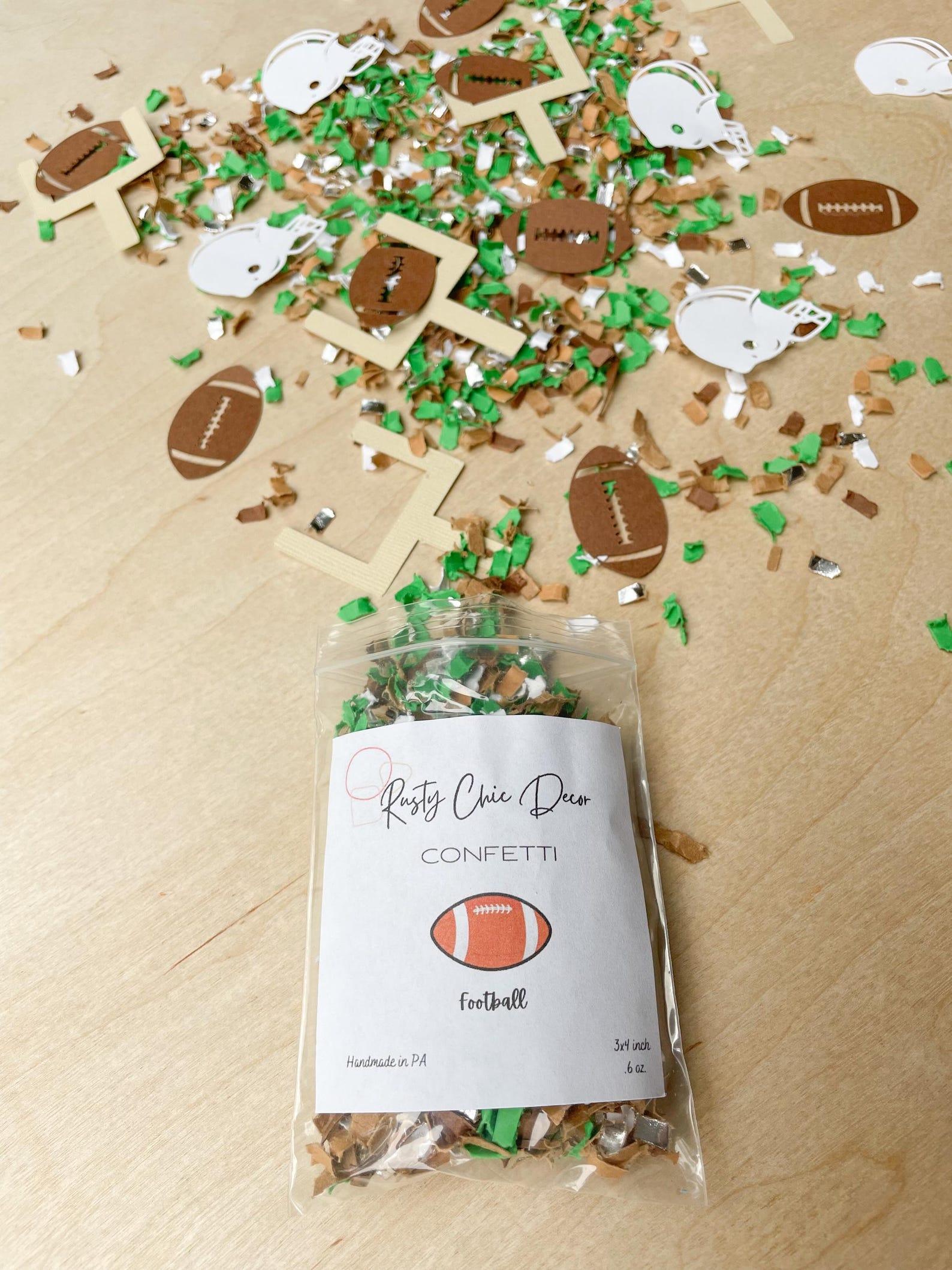 Football Confetti: Tailgate Supplies First Year Down Table Decor ...