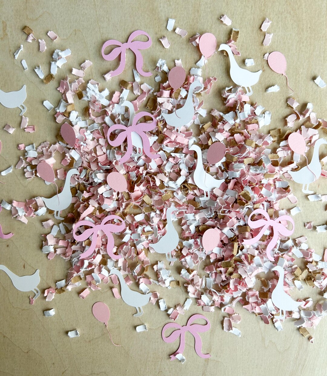 One Silly Goose Birthday Decorations Pink Goose Confetti Silly Goose ...
