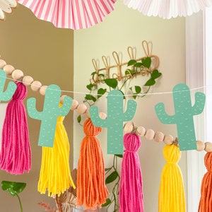 Fiesta Banner Cactus Paper Party Banner Final Fiesta First Fiesta Decor ...