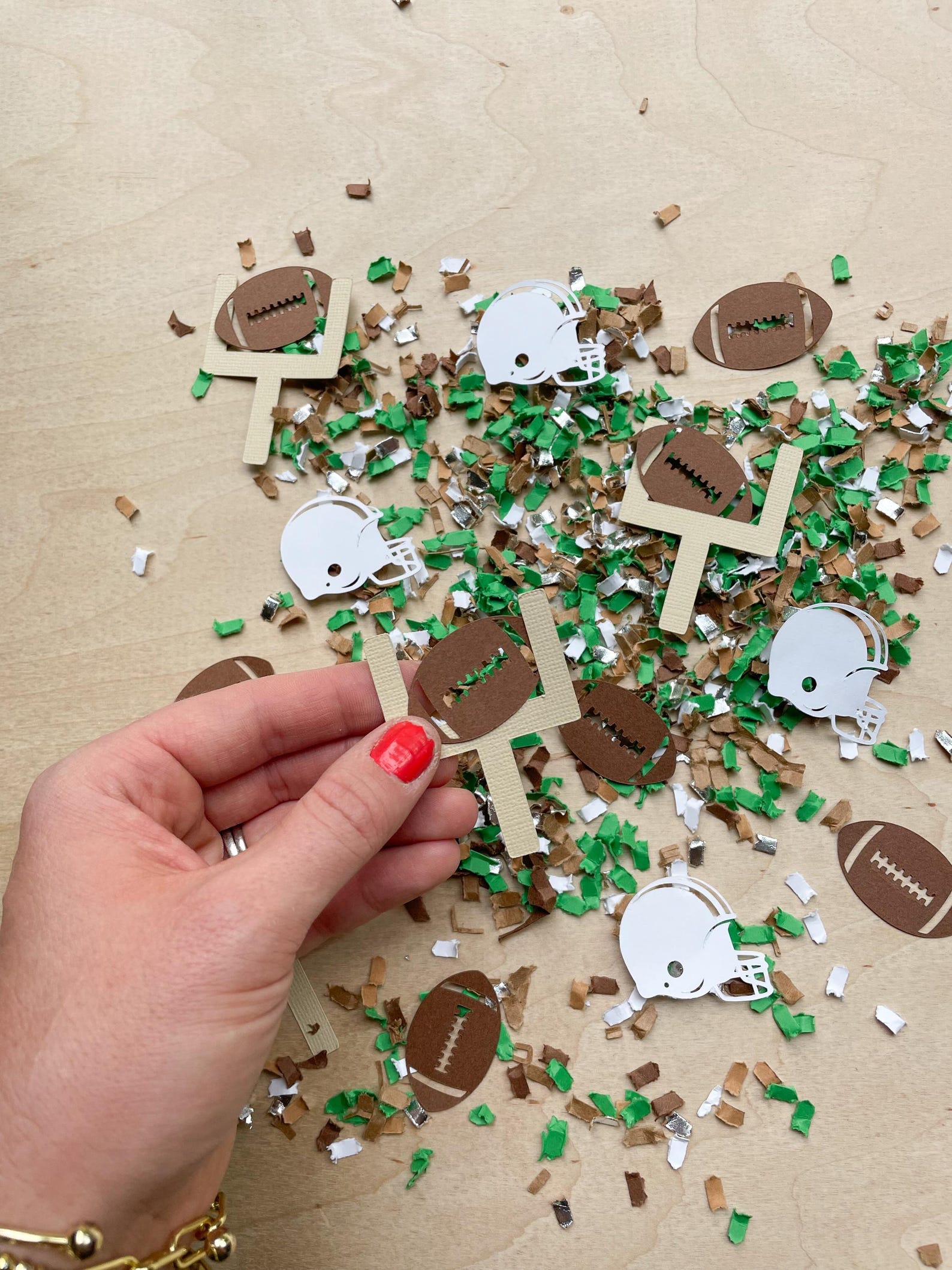Football Confetti: Tailgate Supplies First Year Down Table Decor ...