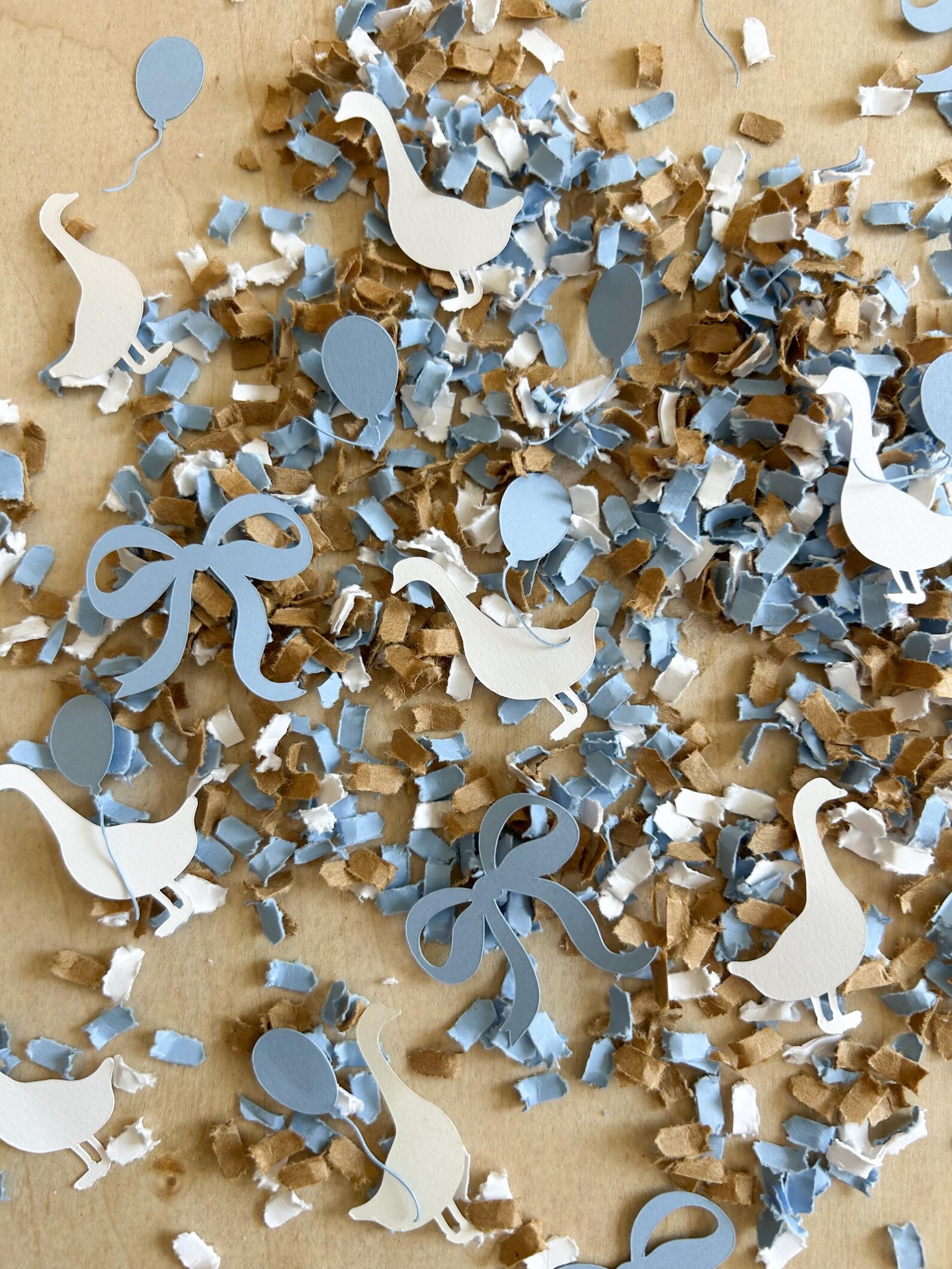 Goose Confetti: One Silly Goose Birthday Blue Balloons, Party ...