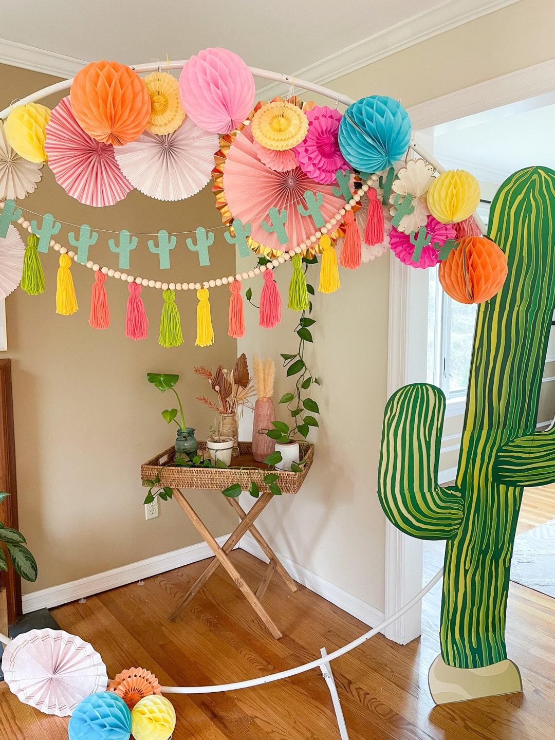 Fiesta Banner Cactus Paper Party Banner Final Fiesta First Fiesta Decor ...