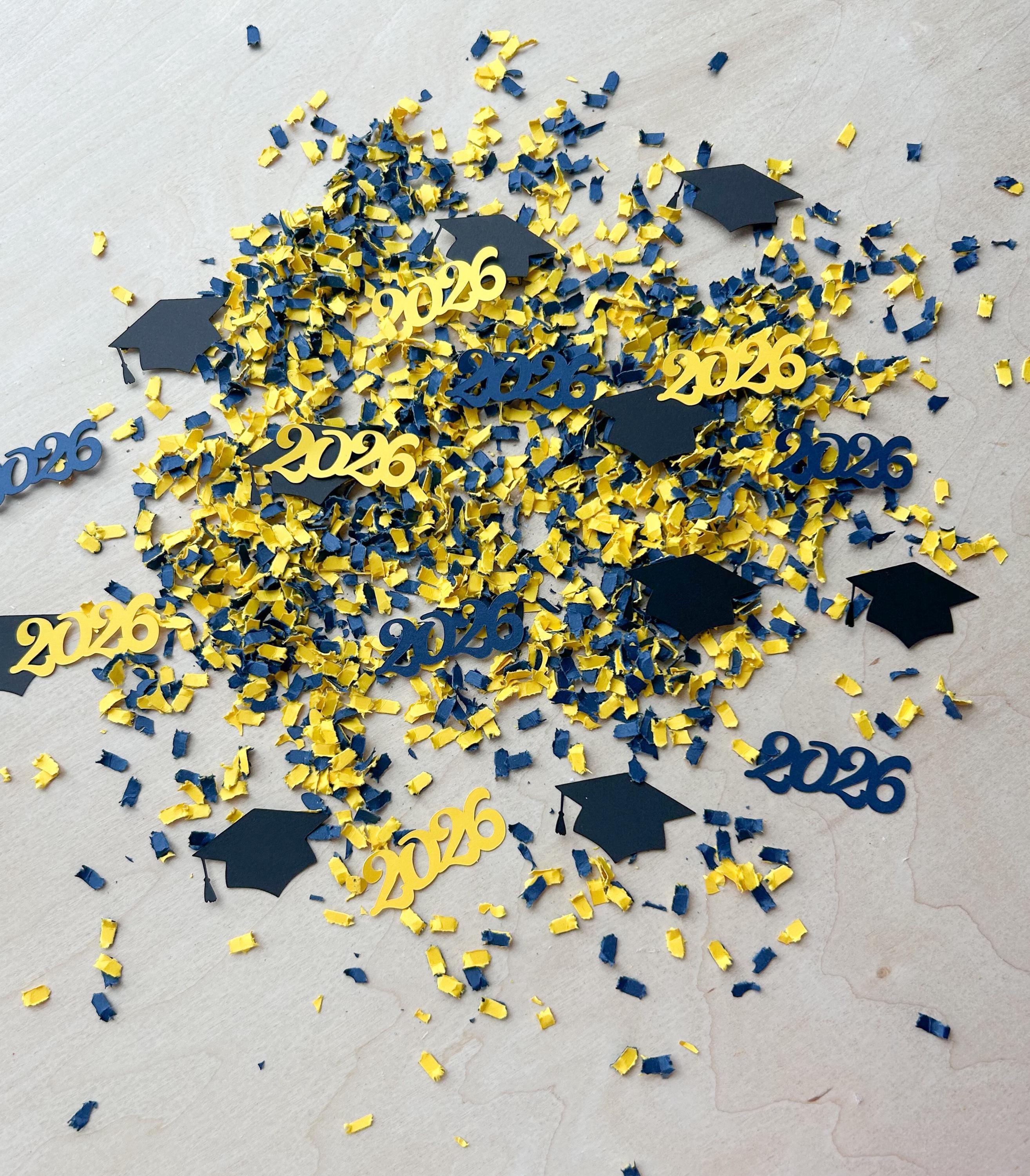 Personalized Graduation Confetti: Grad Decor Custom School Colors ...