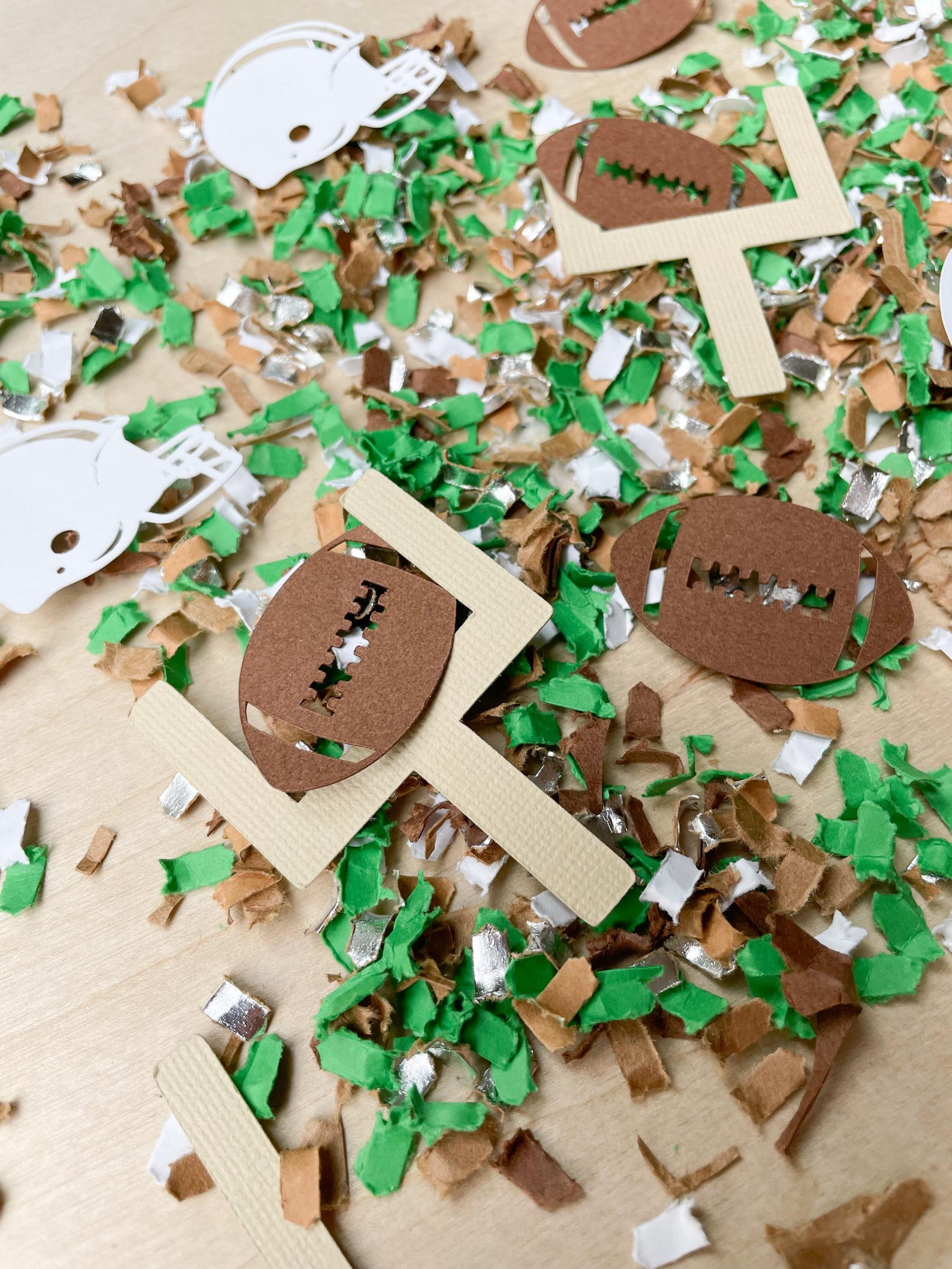 Football Confetti: Tailgate Supplies First Year Down Table Decor ...