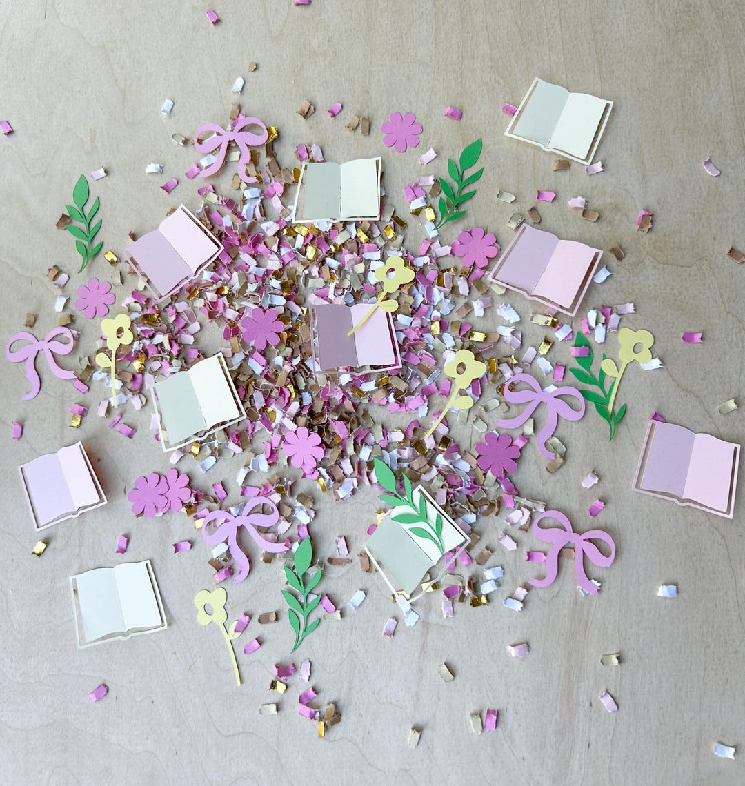 One for the Books Confetti Book Themed Bridal Shower Her Next Chapter ...