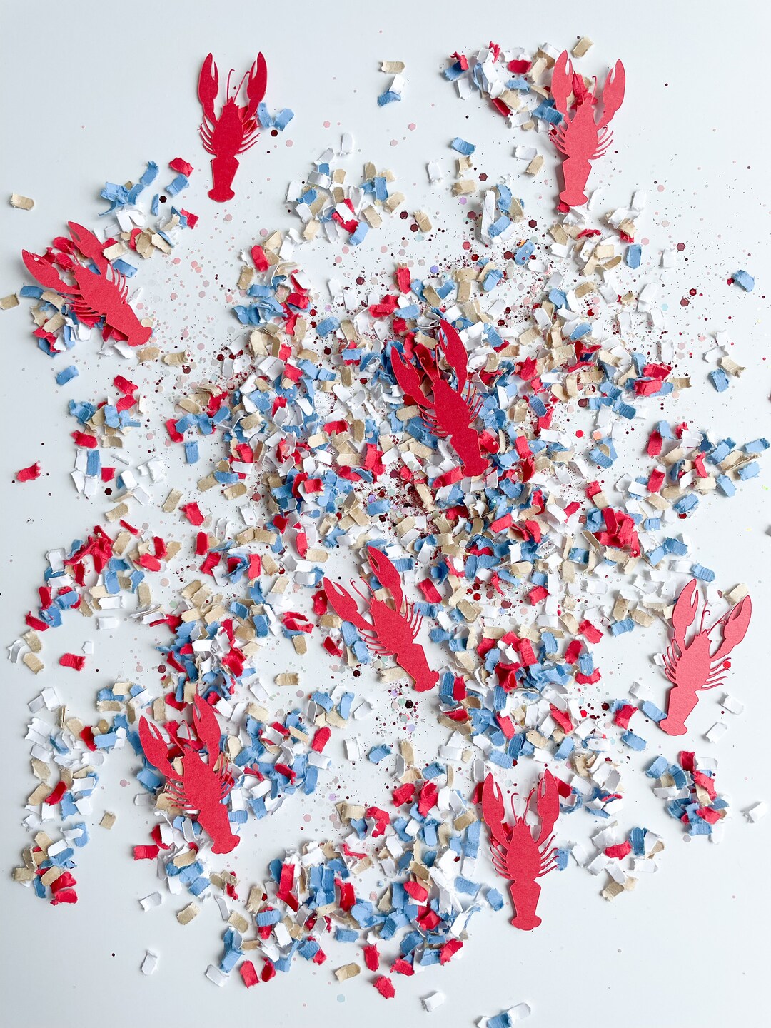 Crawfish First Birthday Confetti: Seafood Boil Party Decorations - Etsy