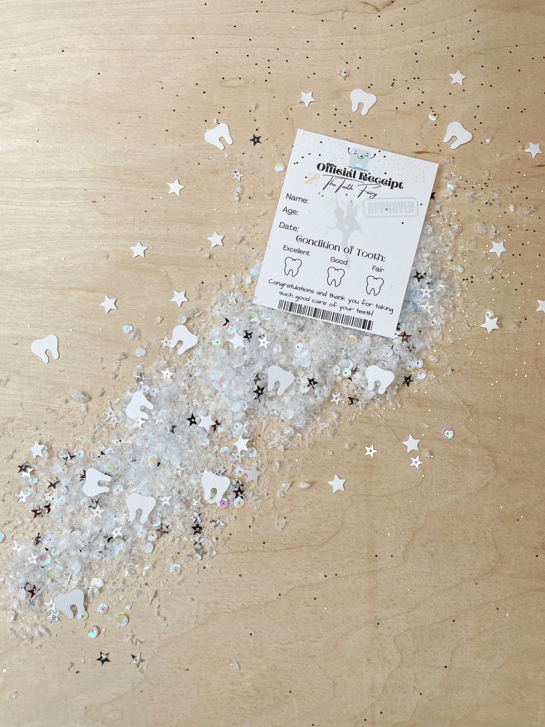 Tooth Fairy Confetti Tooth Fairy Receipt Tooth Fairy Magic First Lost ...