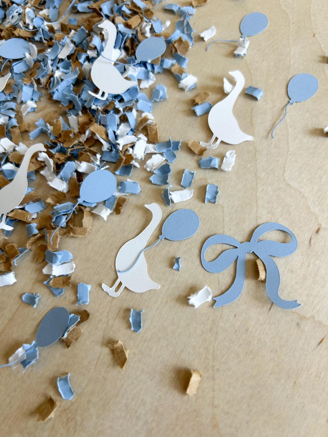 Goose Confetti: One Silly Goose Birthday Blue Balloons, Party ...