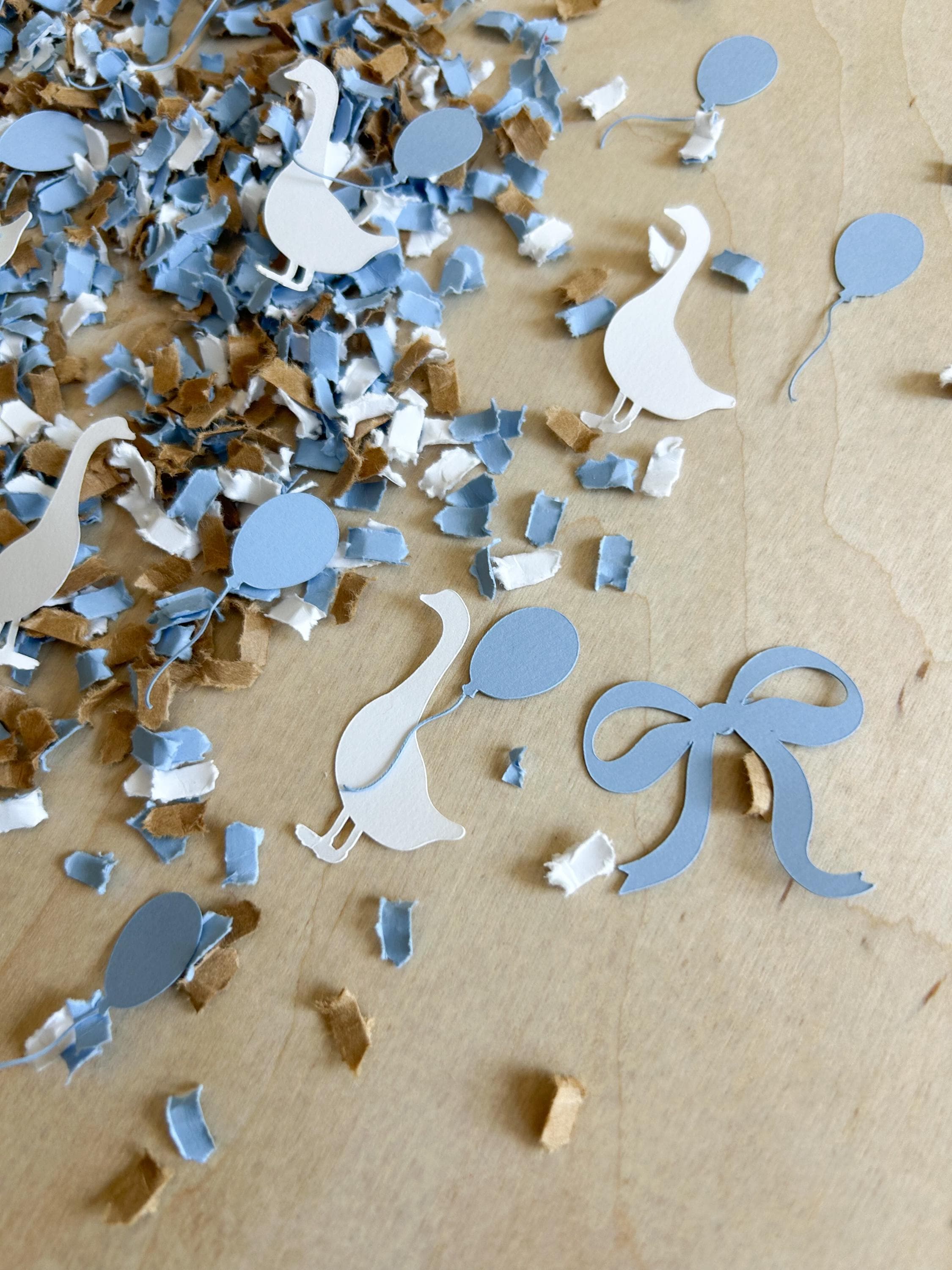 Goose Confetti: One Silly Goose Birthday Blue Balloons, Party ...