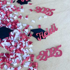 Personalized Graduation Confetti: Grad Decor Custom School Colors ...