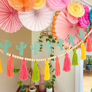 Fiesta Banner Cactus Paper Party Banner Final Fiesta First Fiesta Decor ...