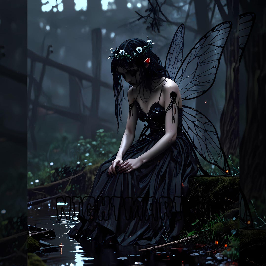 Dark Fairy, Horror Fairy, Dark Fantasy Art, Ai-generated Art, Dark AI ...